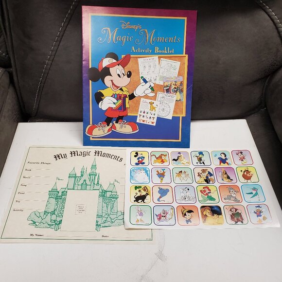 Disney | Toys | Disneys Magic Moments Activity Booklet 995 New ...